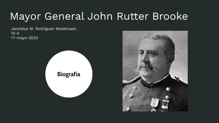 Mayor General John Rutter Brooke by Jansielys M. Rodríguez Maldonado on ...