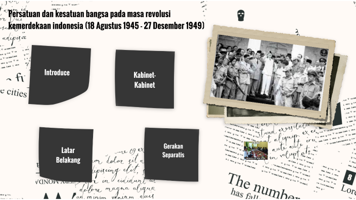 Persatuan dan kesatuan bangsa pada masa revolusi kemerdekaan 18 Agustus ...