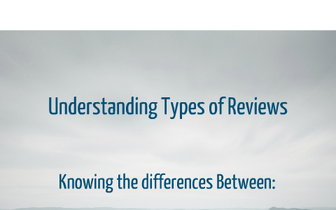 Knowing the Differences Between Primary Research, Systematic Review ...