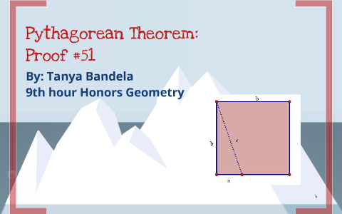 Pythagoras Theorem Proof Ppt