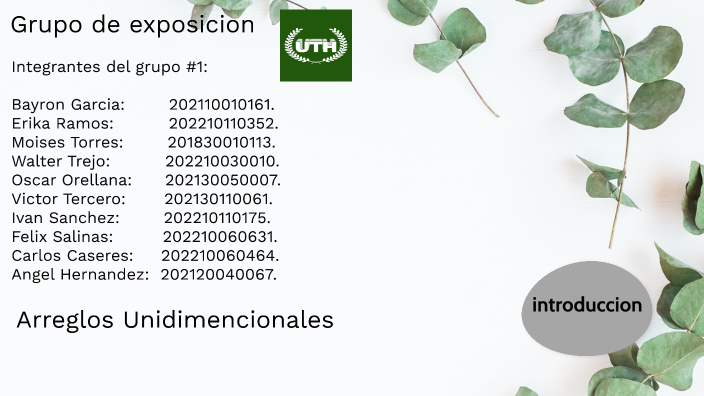 ARREGLOS UNIDIMENCIONALES by Bayron Paz Bayron Paz on Prezi