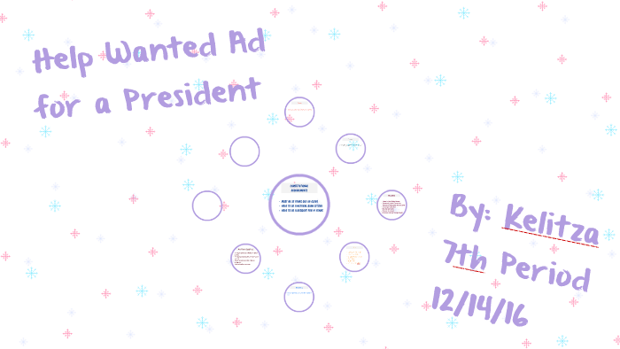 Help Wanted Ad for a President by Kelitza Vazquez on Prezi