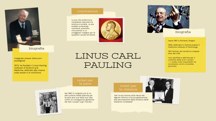 Linus Carl Pauling by saccon giovanni on Prezi