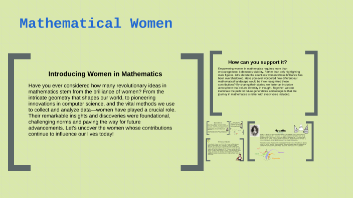 Women in Mathematics by Kennedy Tate on Prezi