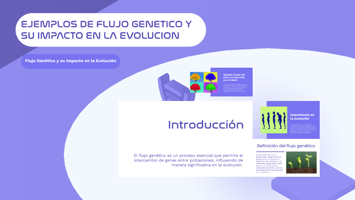 EJEMPLOS DE FLUJO GENETICO Y SU IMPACTO EN LA EVOLUCION by Esly montaño ...