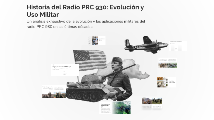 Historia del Radio PRC 930: Evolución y Uso Militar by diego fernando ...