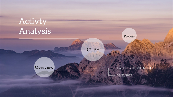 Activity Analysis by Lia Downs on Prezi
