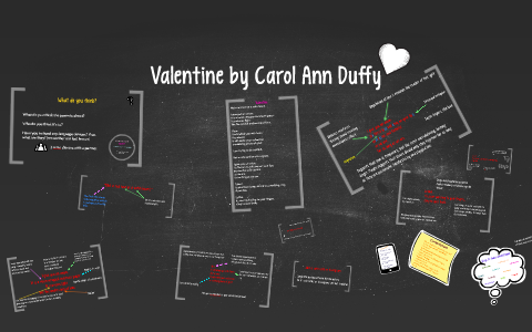 Valentine by Carol Ann Duffy by Roz Davies on Prezi