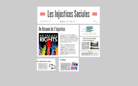Les Injustices Sociales by Dayna Prentice