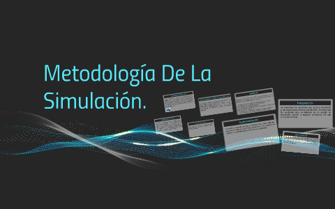 Metodología De La Simulación. by JORGE ANTONIO DE LA ROSA ALONSO on Prezi