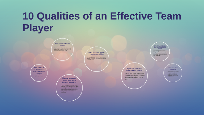 10 Qualities of an Effective Team Player by Lucy Hale on Prezi