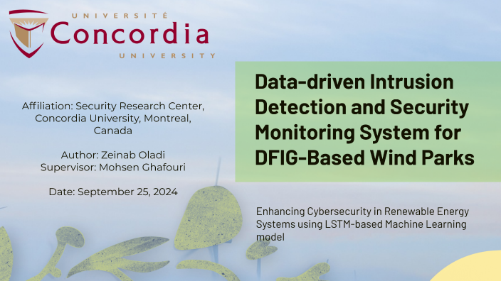 Data Driven Intrusion Detection And Security Monitoring System For Dfig Based Wind Parks By 