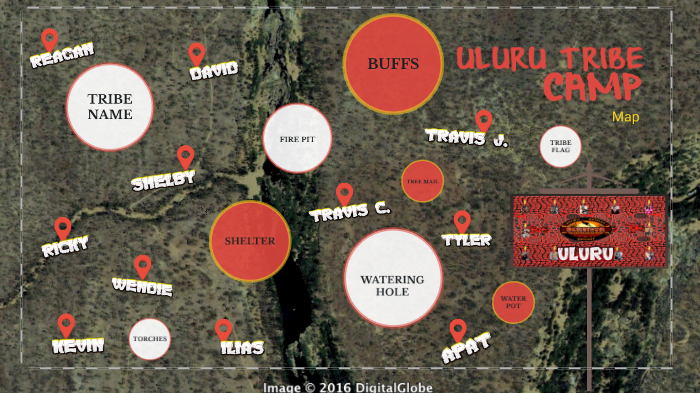 Donna' Survivor: Uluru Tribe Map by David Morris on Prezi