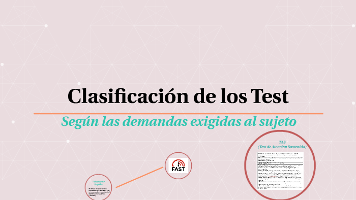 Clasificacion de los Test by Yaneth Rodriguez on Prezi