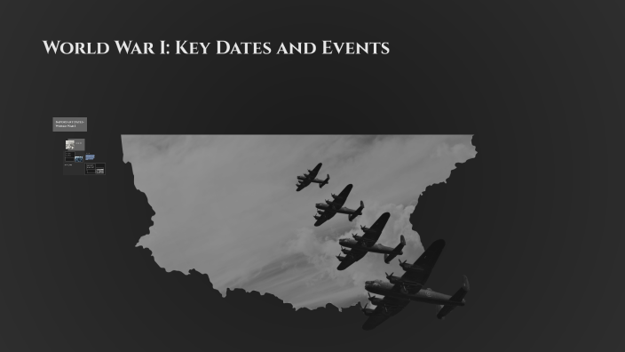 World War I: Key Dates and Events by Kiera Chavez on Prezi
