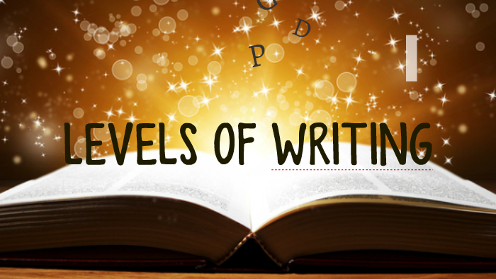 LEVELS OF WRITING by Sul Almeida