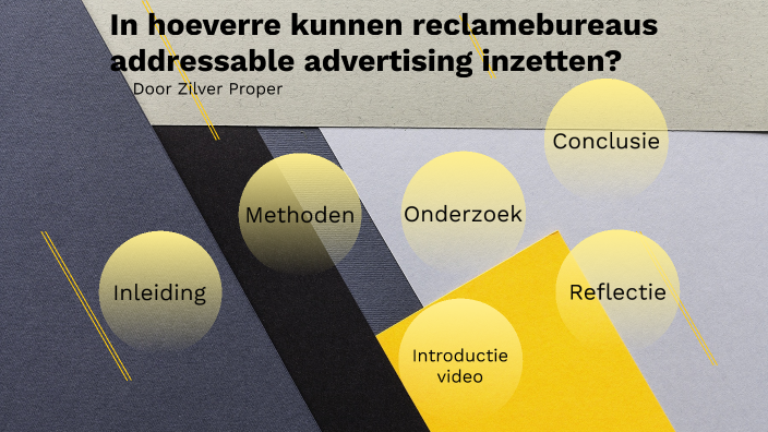 Addressable Advertising by Zilver Proper on Prezi