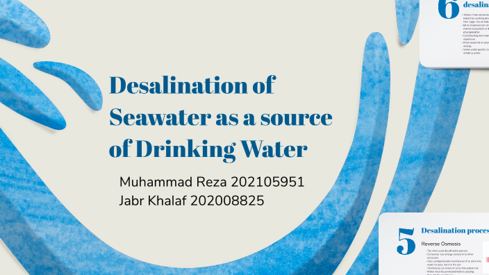 Desalination Drinking Water by muhammad reza on Prezi