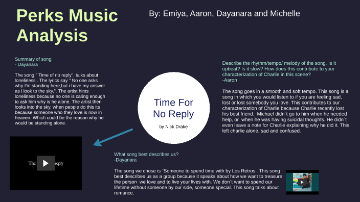 Perks Music Analysis by Michelle Jimenez on Prezi
