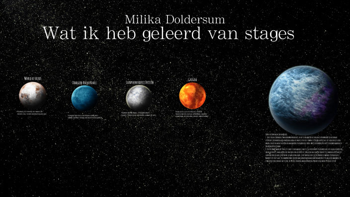 Milika `wat ik heb geleerd van stage´ by Milika Doldersum on Prezi