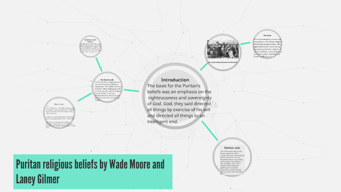 Puritan religious beliefs by Wade Moore and Laney Gilmer by laney ...