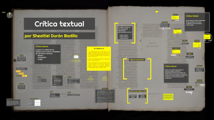 Nociones de Crítica Textual by Shealtiel Durán on Prezi