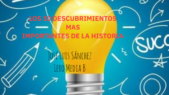 LOS 10 DESCUBRIMIENTOS MAS IMPORTANTES DE LA HISTORIA by JOSÉ LUIS ... LOS 10 DESCUBRIMIENTOS MAS IMPORTANTES DE LA HISTORIA by JOSÉ LUIS ...