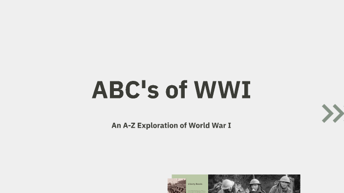 ABC's of WWI by Kaleah Riley on Prezi