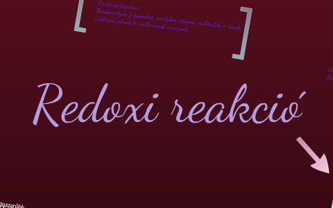 Redoxi reakció by Renca Baranyai on Prezi