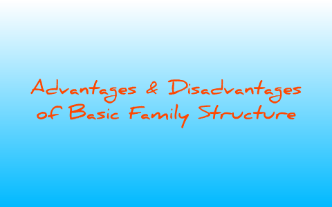 Advantages & Disadvantages of Basic Family Structures by Cristina ...