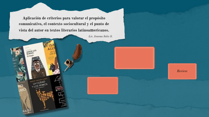 Aplicación de criterios para valorar el propósito comunicativo, el ...