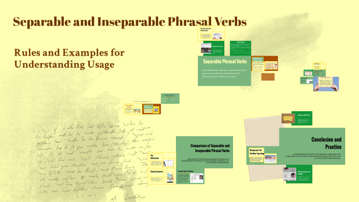 Separable and Inseparable Phrasal Verbs by Елена Каранфил on Prezi