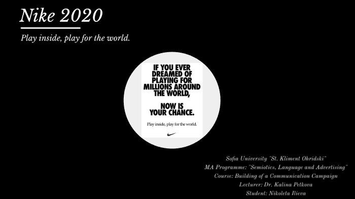 Nike's "Play inside" campaign by Nikoleta Ilieva on Prezi