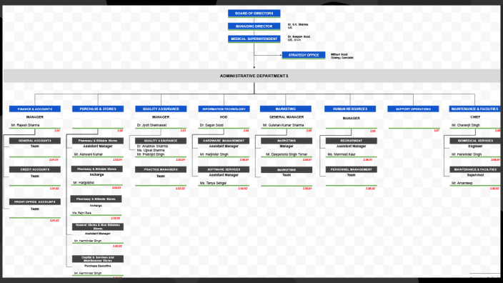 Department Structure by Ankita Sharma on Prezi