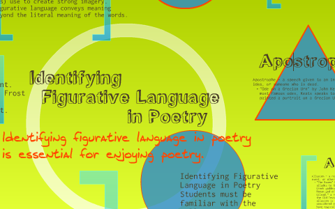 Identifying Figurative Language in Poetry by Elizabeth Rogers on Prezi