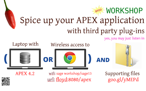 Oracle APEX Plug-ins Workshop by Scott Wesley on Prezi