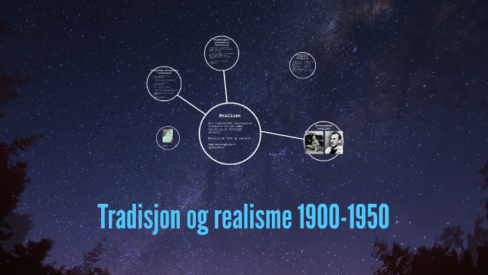 Tradisjon og realisme 1900-1950 by Ida-Anette Holm Hansen on Prezi