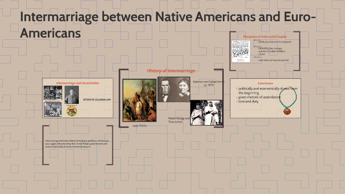Intermarriage between Native Americans and Euro-Americans by Jana Rixen ...