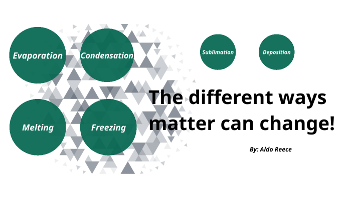 The different ways matter can change! by Aldo Reece on Prezi