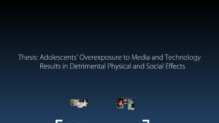 The Effects of Media and Technology on Adolescent Health by Ian Rosner ...