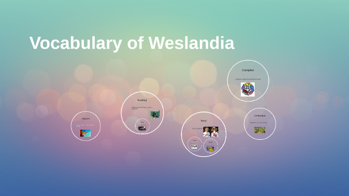 Vocabulary of Weslandia by milyana rivera on Prezi