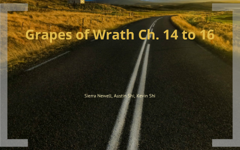 Grapes Of Wrath Chapter 16