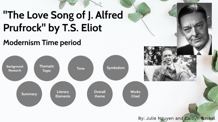 “The Love Song of J. Alfred Prufrock” by T.S. Eliot by Caitlyn R on Prezi