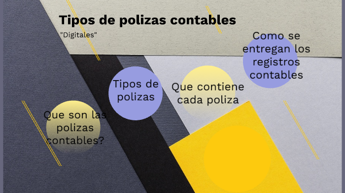 Tipos de polizas contables by Yesenia Cardona on Prezi