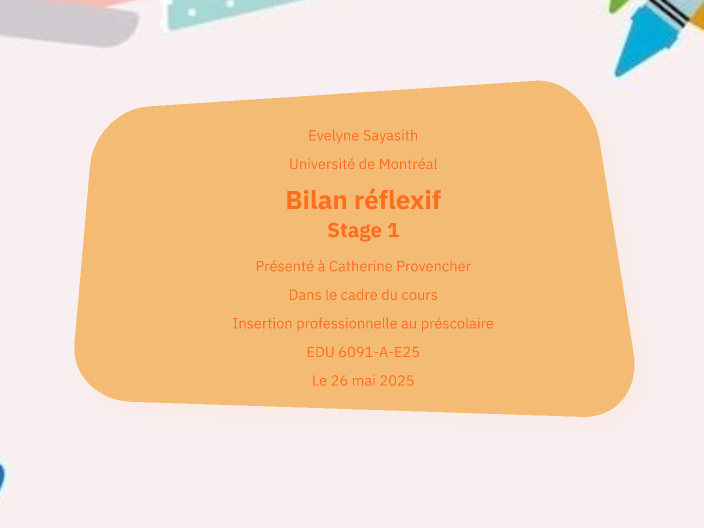 Bilan réflexif by Evelyne Sayasith on Prezi