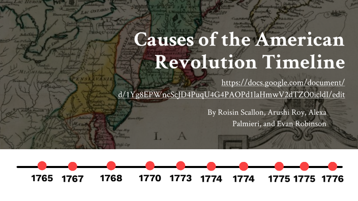 Causes of the American Revolution Timeline by Arushi Roy on Prezi