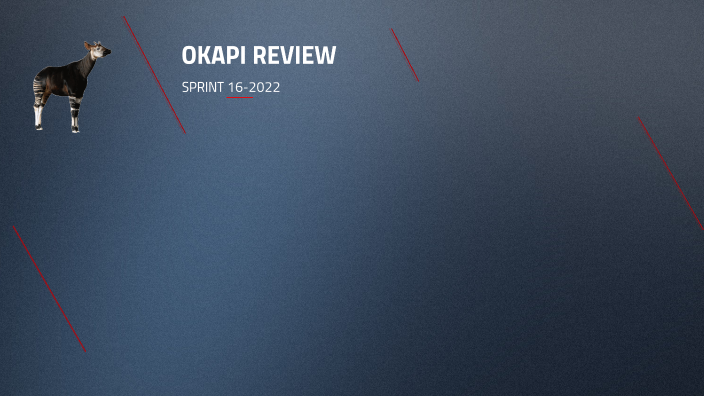 Okapi sprint review 16-2022 by Steven de Haard on Prezi