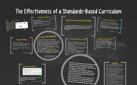 The Effectiveness of a Standards-Based Curriculum by Shannon O'Brien on ...