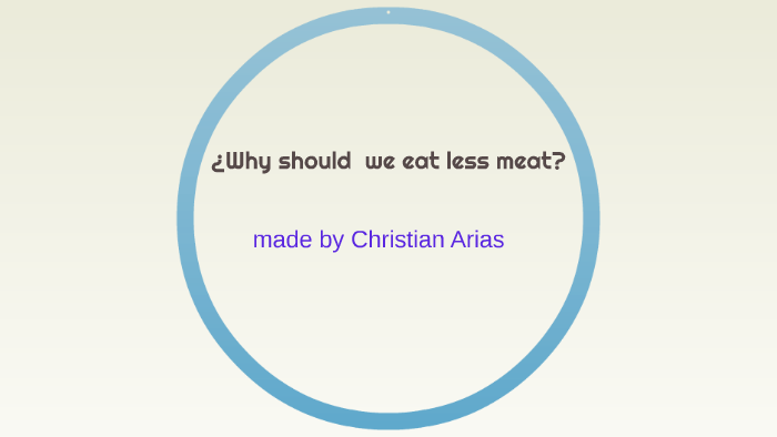 ¿Why should we eat less meat? by christian arias on Prezi