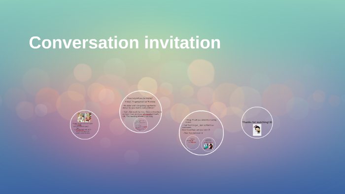 Conversation invitation by Liz Ann on Prezi